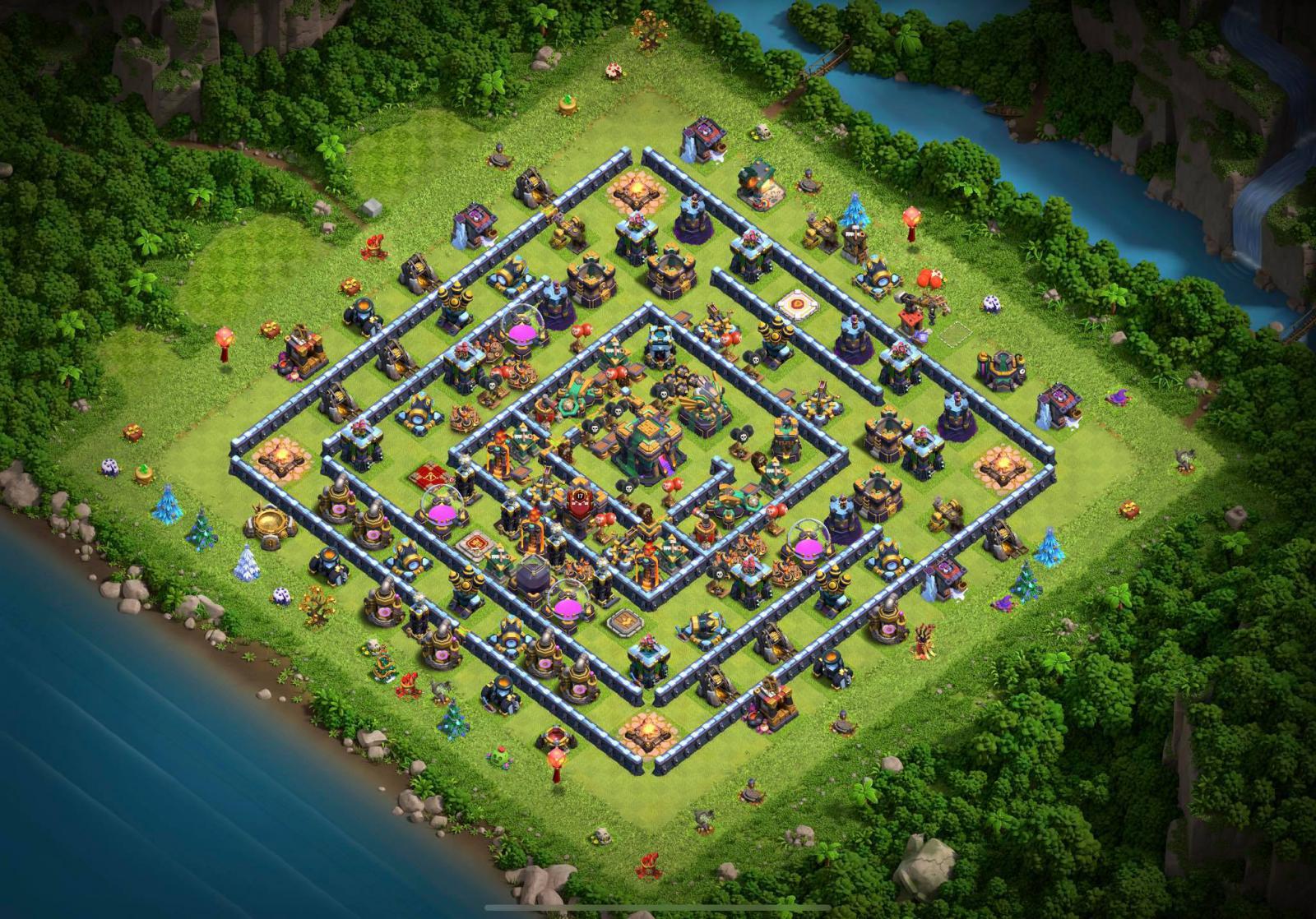 NEW BASE TH14 RANK 5k9 1 SAO HUYỀN THOẠI 2021 Clash of clans